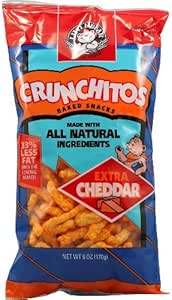 Amazon.com: Little Bear Crunchitos Baked Snacks Extra Cheddar - 6 oz ...