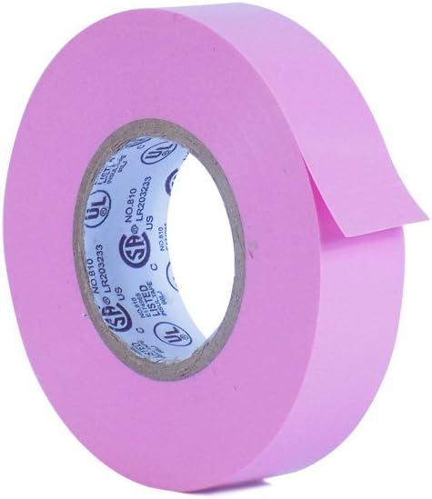 Amazon.com: MAT Professional Grade Electrical Tape Pink - 3/4in. X 66ft ...