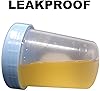 Sterile Specimen Cups 4oz with Leak Proof Screw On Lids - Individually ...