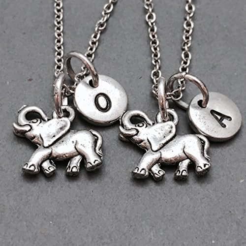 Amazon.com: Friendship necklace, elephant necklace, best friend neckace ...