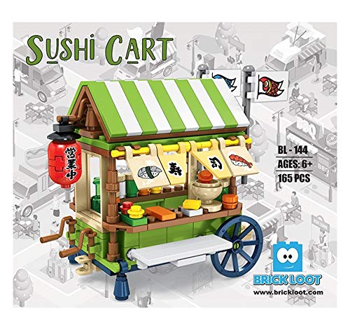 Exclusive Mini City - Sushi Cart - Custom Design Bricks - Compatible ...