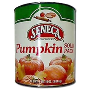 Amazon.com : Seneca Solid Pack Pumpkin - no.10 can, 6 cans per case ...