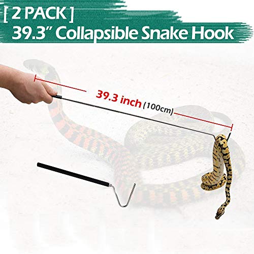 Buy Collapsible Snake Hook, IC ICLOVER Retractable Stainless Steel ...