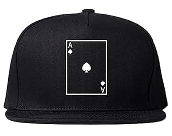 Ace Of Spades Snapback Hat Cap Black at Amazon Men’s Clothing store: