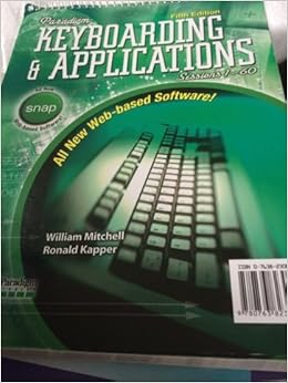 Amazon.com: Paradigm Keyboarding and Applications: Sessions 1-60 Fifth ...