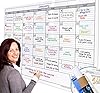 Dry Erase Monthly Extra Large White board Calendar for Wall, 38" by 50 ...