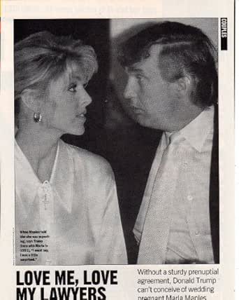 Marla Maples Donald Trump Clipping Magazine Photo orig 1pg 8x10 D9440 ...
