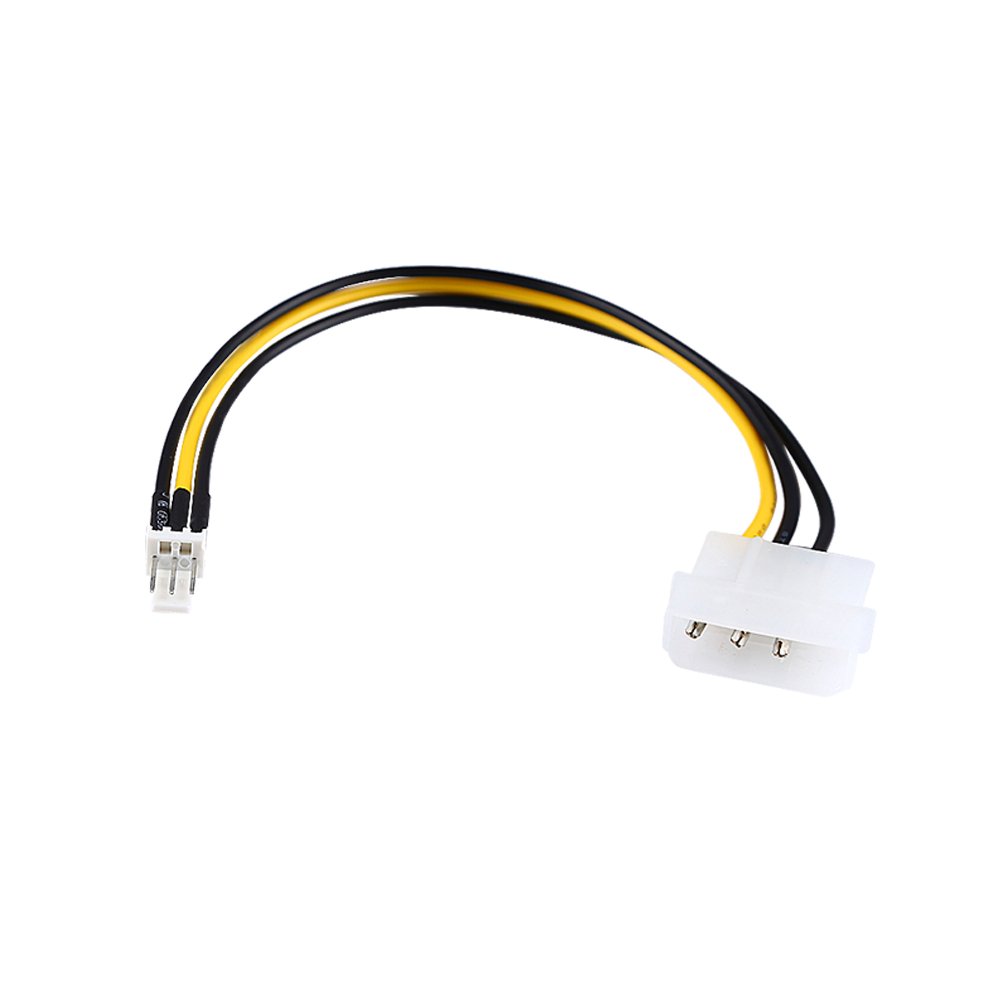 Electop 2 Pack 3-Pin ATX Fan to 4-Pin Molex Connector Cable Fan Power ...