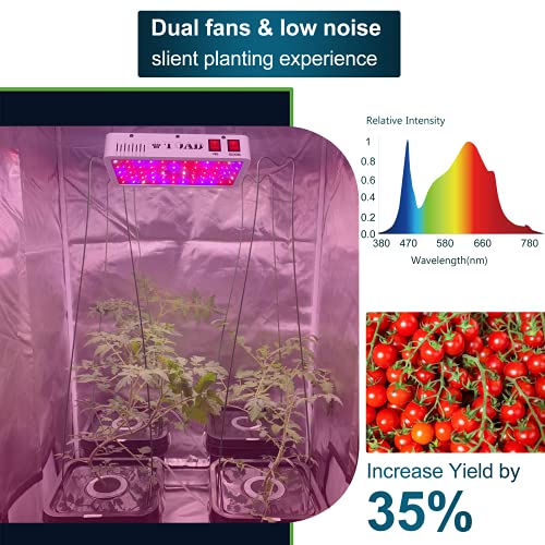 TOAD LED Grow Lights 600W, Dual Switch Full Spectrum Plant Grow Lamp ...