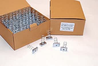 (100) Strut Channel Nuts 5/16-18 Standard Spring Zinc Plated Unistrut B ...