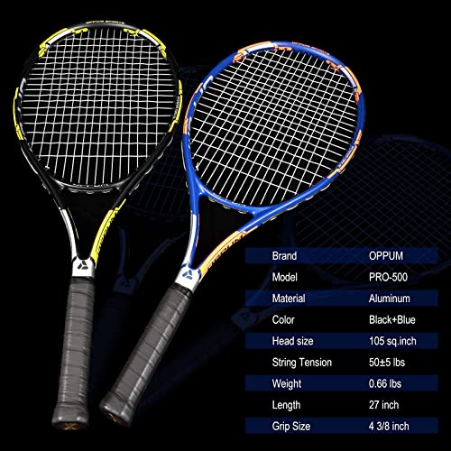 Tennis Racket 27 inch Tennis Racquet 2 Pack for Adults Student Women ...