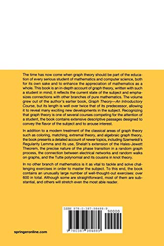 Modern Graph Theory (Graduate Texts in Mathematics (184)) | Pricepulse