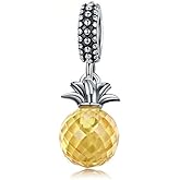 Amazon.com: Strawberry Charm 925 Sterling Silver Fruits Charm Beads for Fashion Charms Bracelet ...