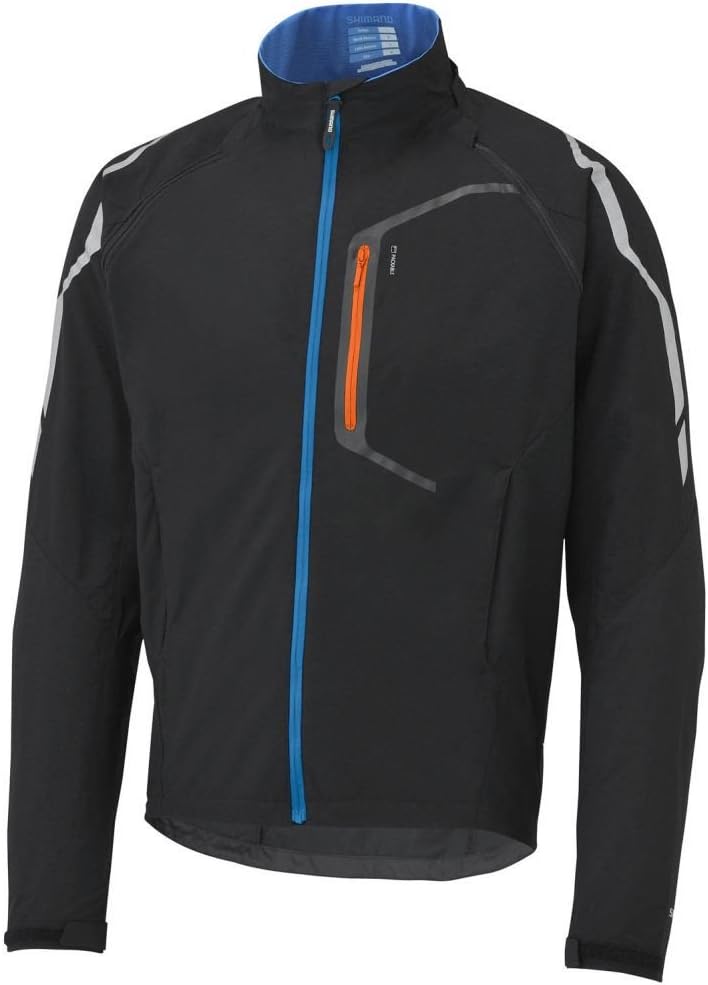 Shimano Jacket Hybrid Black/Lightning Blue L: Amazon.co.uk: Sports ...