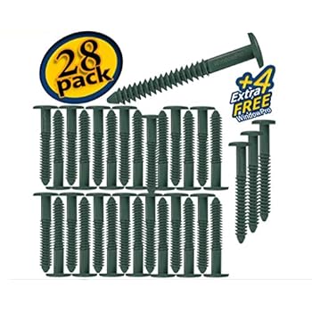 Amazon.com: Window Shutters Panel Peg Lok Pin Screws Spikes 3 inch 32 ...