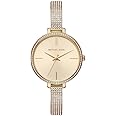 Amazon.com: Michael Kors Analog Gold Dial Women's Watch-MK3784 ...