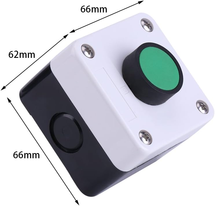 Fdit Weatherproof Green Push Button Switch One Button Control Box Push Button Switch Station Box ...