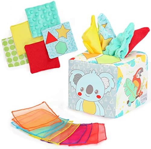Frogprin Baby Tissue Box Toy, Montessori Toy for Babies 6-12 Months ...