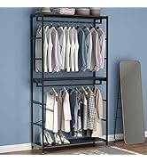 Amazon.com: Tribesigns 86 inches Double Rod Closet Organizer, Tall ...