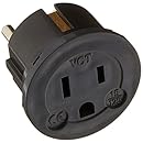 VCT Electronics VP11B Grounded Europe Adapter - USA To Europe Heavy ...