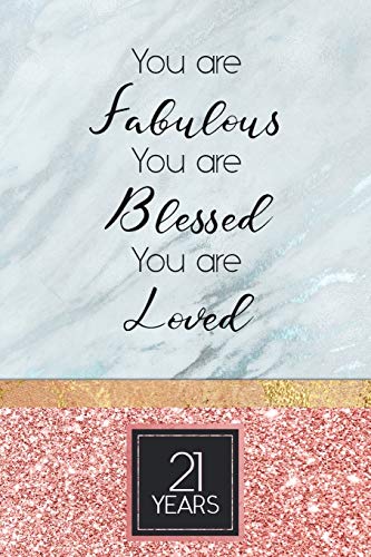 21st Birthday Journal: Lined Journal / Notebook - Rose Gold 21st ...