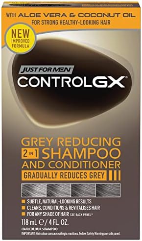 Just for men Control GX, Grey Reducing 2-in-1 Shampoo & Conditioner for ...