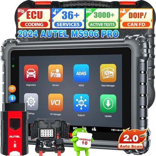 Autel MaxiSys MS906 PRO Scanner, 2023 Android 10 MS906PRO, Advanced ECU Coding, Full ...