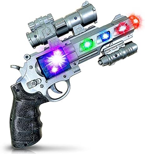 ArtCreativity Light Up Space Blaster Toy Gun for Kids, Super Ray Gun ...