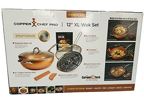 Copper Chef Pro 12 XL Wok Set 7 Pc. | Pricepulse