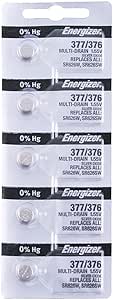 Amazon.com: Energizer 377 / 376 Watch Batteries (Pack of 5) : Health ...