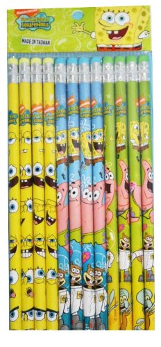 Buy 12 Pack Spongebeob Squarepants Pencils - Unsharpened Spongebob ...