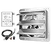 Simple Deluxe 12 Inch Shutter Exhaust Fan,Window Fans with Adjustable ...