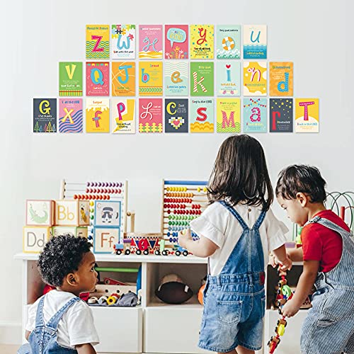 LHIUEM Abc's of God Scripture Wall Collage Kit, Bible Verse Wall Art ...