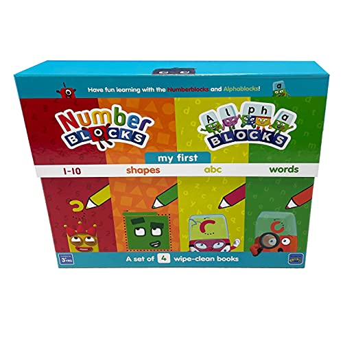 Numberblocks and Alphablocks: My First Numbers and Letters Set (4 wipe ...