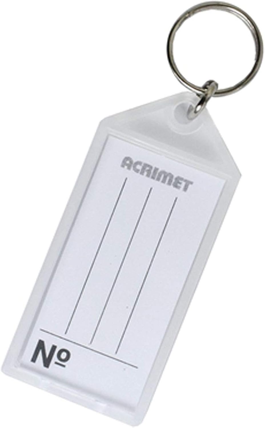 Acrimet Key Tag Jar w/ 120 Keyring Tags (Assorted Colors) – BigaMart