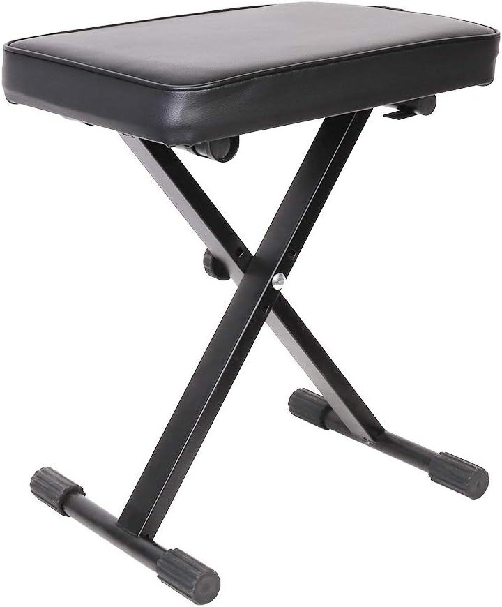 Piano Stool X-Style Adjustable Keyboard Bench Seat with 3 Height ...