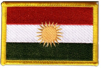 Kurdistan Flag embroidered Iron-On Patch: Amazon.co.uk: Clothing