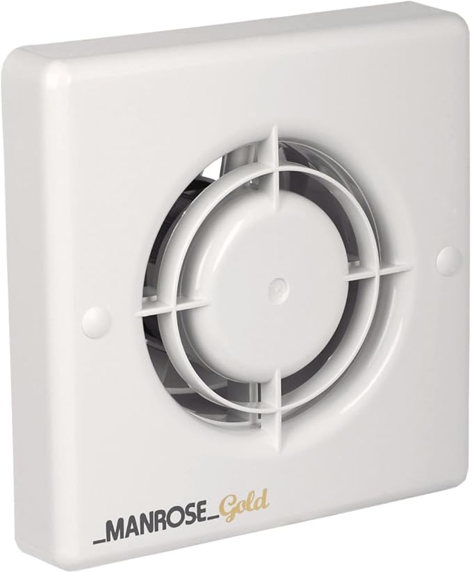 Manrose MG100S 20W Gold Standard Long Life Axial Bathroom Extractor Fan ...