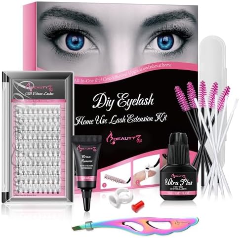 Beauty7 PRO DIY Volume Lash Extension Kit Gift Set Starter kit Exercise Set Home Eyelash ...