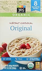 Amazon.com: 365 Everyday Value, Organic Instant Oatmeal Original, 8 ct