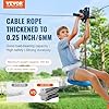 VEVOR Zip line Kits for Backyard，120ft Zip line Kit for Kids and Adult ...