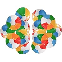 Amazon.com: ArtCreativity Beach Balls for Kids, Pack of 12, Inflatable ...