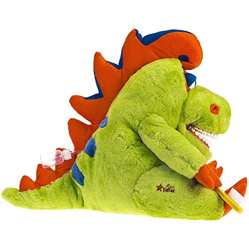 StarSmilez Kids Tooth Brushing Buddy Farley Flossisauras - Plush Dental ...