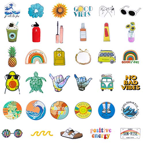 VSCO Stickers for Water Bottles, Trendy Aesthetic Laptop Stickers ...