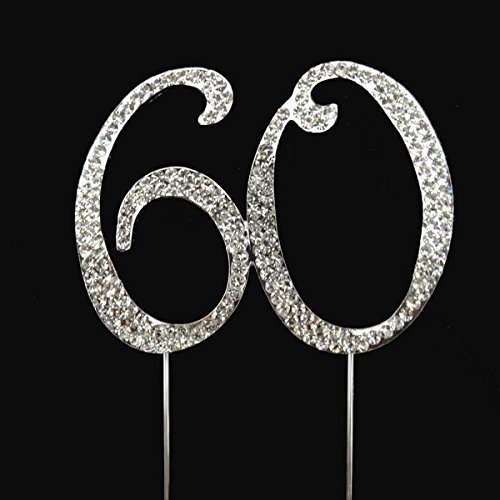 Big And Beautiful 60th Diamond Wedding Anniversary Cake Topper: Amazon ...