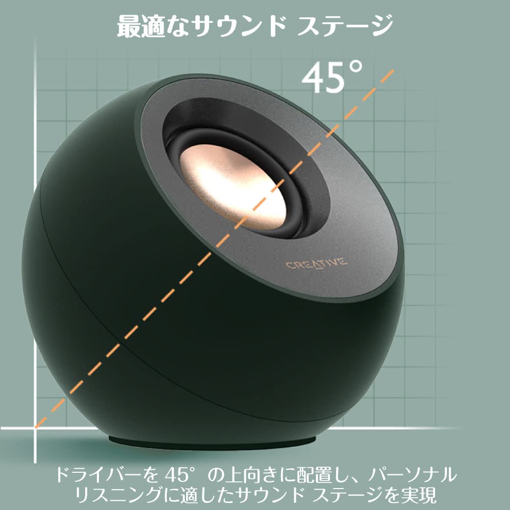 Mua Creative Pebble Pro Alpine Green USB/Bluetooth/3.5mm Pin 20W RMS ...