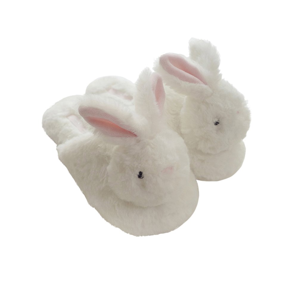 Millffy Winter New Plush Animal Head Unicorn Slippers Cute Plush Rabbit ...