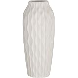 Bloomingville White Ceramic Fluted Vase: Amazon.co.uk: Kitchen & Home