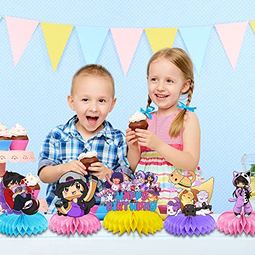 Aphmau Birthday Party Decorations, 7Pcs Aphmau Gaming Cat Theme Party ...