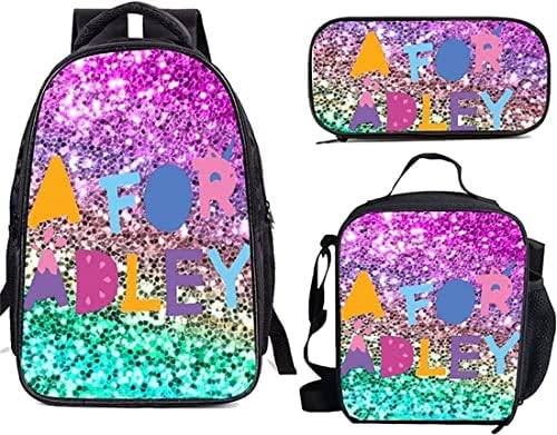 A for Adley Children Backpack Daypack Schoolbag Teen Boys School Book ...